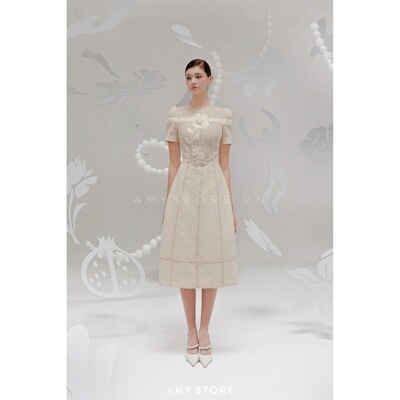 越南小众设计师夏季新款法式浪漫名媛甜美淑女显瘦长裙GSEN0551