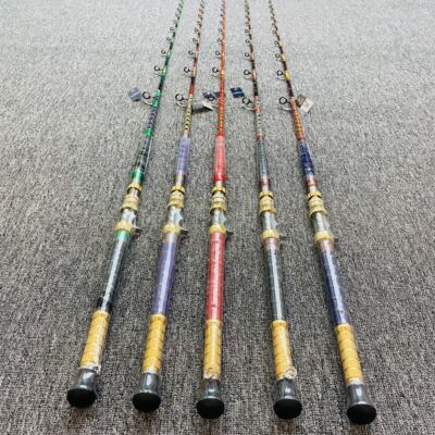 Oscar fisher手工船竿 全富士加强导环 1.8M 船钓竿电绞竿放流竿