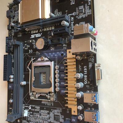 台式机Asus/华硕B85M-V PRO1150针主板DDR3支持I3 I5 电脑小板