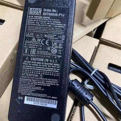 台湾明纬48V1.25A适用TP-LINK普联T480125-2-DT POE交换机电源线