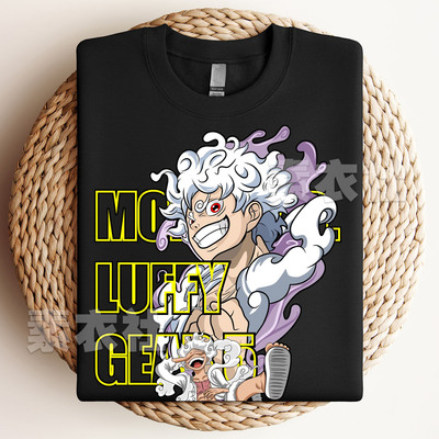 海贼王路飞五档太阳神尼卡T恤棉