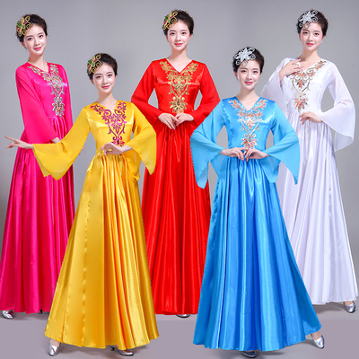 演出服民族风开场舞大摆裙