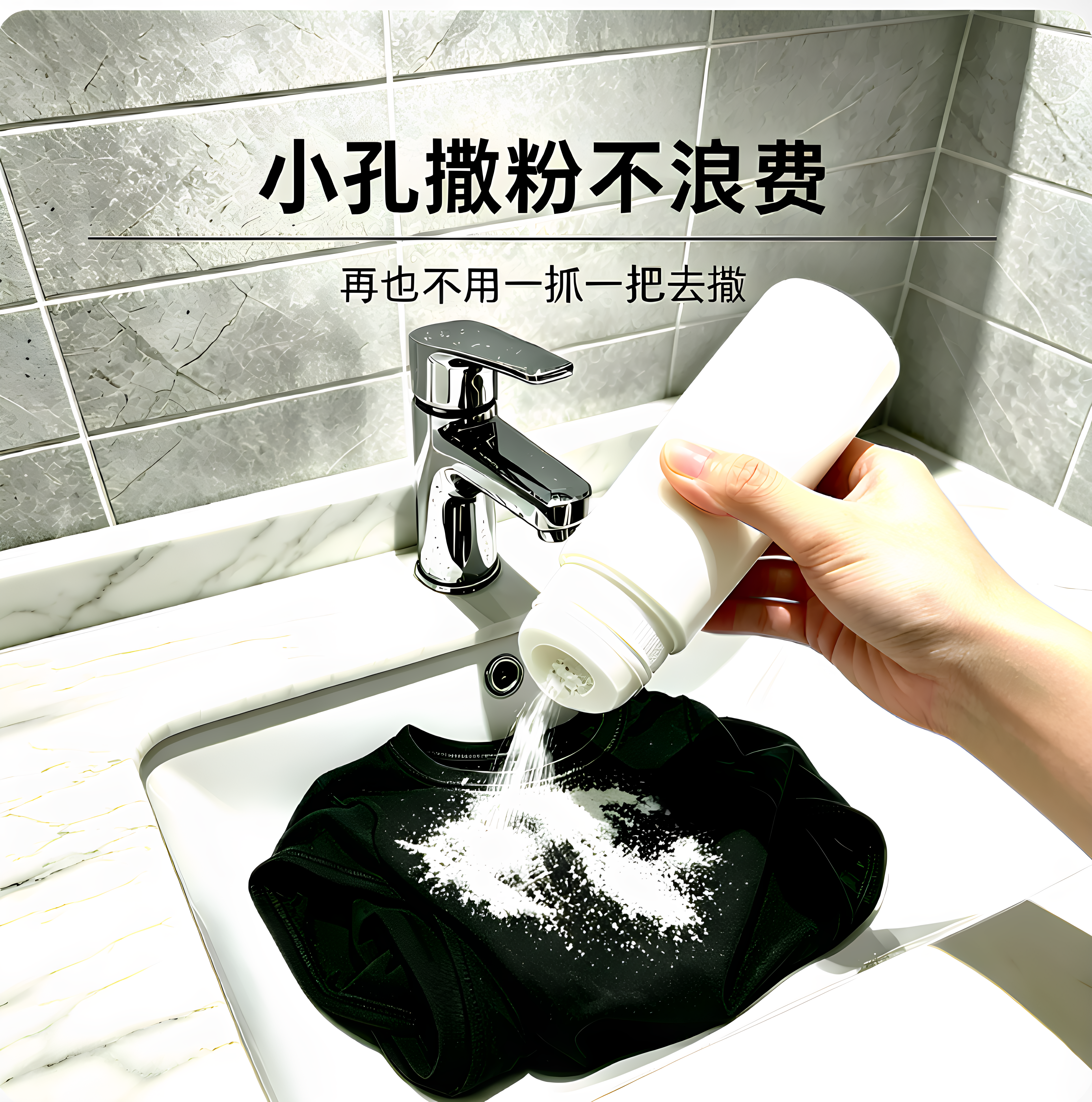 洗衣粉撒粉罐家用分装瓶皂粉收纳盒防潮便携大容量密封储存盒