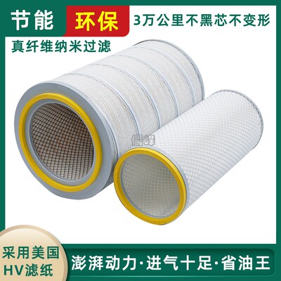 K3046空滤芯适配东风天龙解放福田欧曼重汽豪沃空气滤清器芯平底