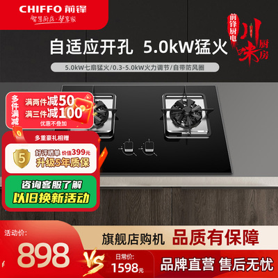 前锋燃气灶双灶家用厨房新款灶具
