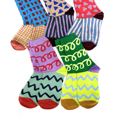 日单春秋百搭棉质女袜中筒袜