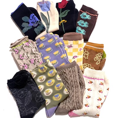 日单春款百搭女袜棉袜