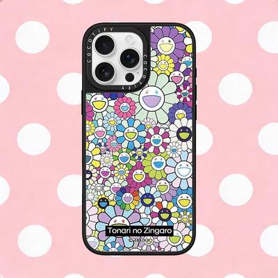 适用iPhone苹果16promax手机壳17/17/15硬壳15pro软胶16奢华16pro卡通16plus潮牌14潮流村上隆太阳花