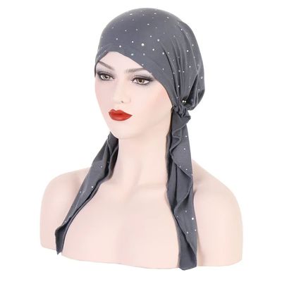 Inner  Turban Women Pre-Tied Long Tail Headscarf Wrap Chemo