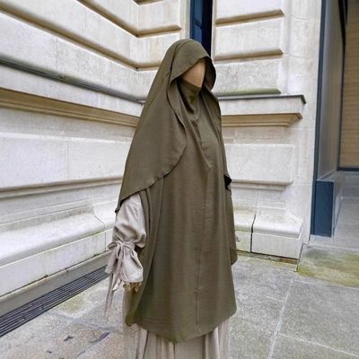 Khimar  Women Crepe r Garment  Scarf Headscarf Dubai Kaftan