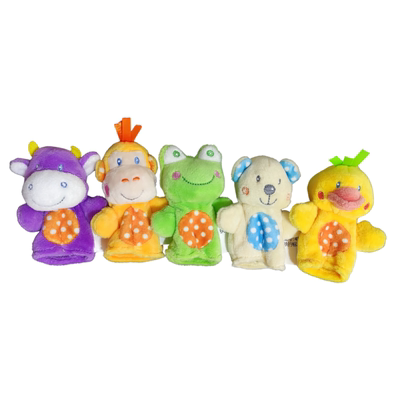 卡通动物手指偶animal finger puppet