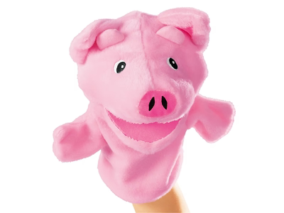 小猪 puppet张嘴手偶lakeshore原版尾货幼儿园教学道具