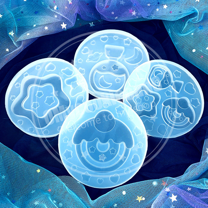MyCookieCan 曲奇罐 超可爱流沙甜点宇宙少女心系列全透硅胶模具