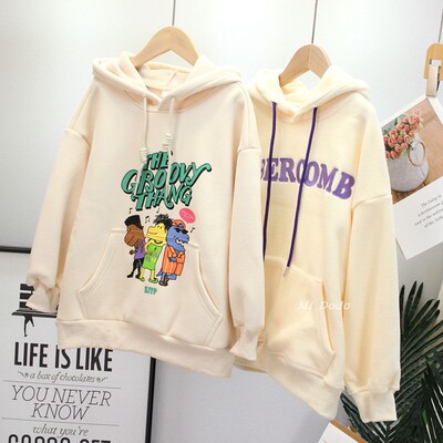 断码清仓120.140码男女童加绒连帽卡通卫衣运动上衣中大儿童外套