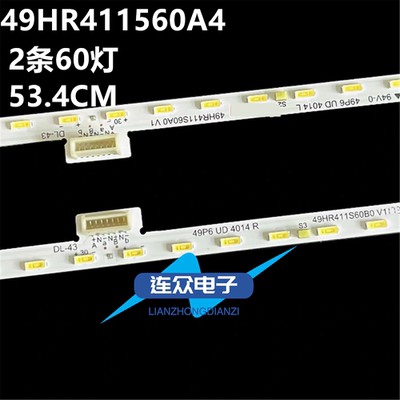 适用TCL 49A860U 49T2F液晶电视灯条49HR411S60B0 49HR411S60ALED
