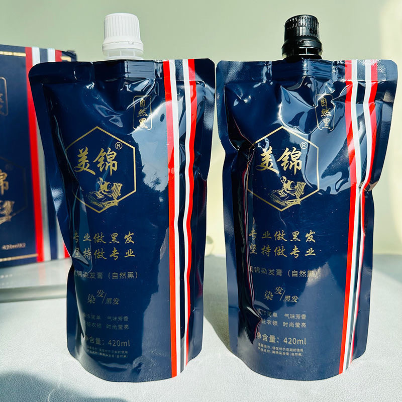 美锦膏自然黑不脏衣领420ml短效染发剂中国大陆国妆特字20223181