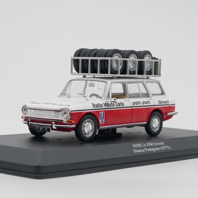 ixo 1:43 Simca 1501 Break 1973西姆卡拉力赛车队后勤车辆模型车
