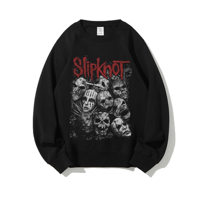 ins超火欧美摇滚活结圆领卫衣