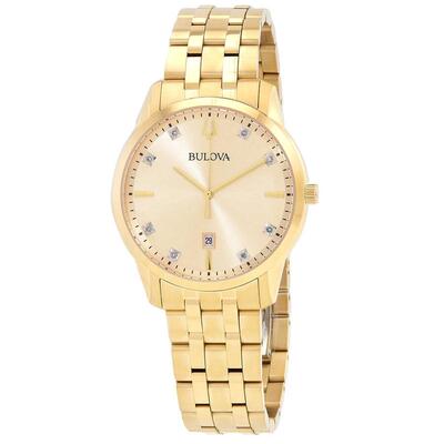 海外代购BULOVA/宝路华男士手表欧美腕表日历显示精准计时钢带