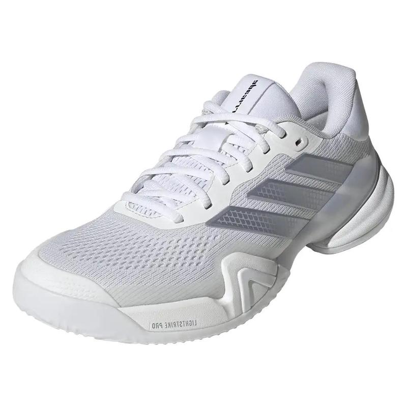海外代购Adidas/阿迪达斯男士网球鞋支撑稳定白色网眼比赛训练