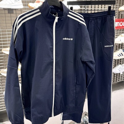 Adidas三叶草 男女运动休闲潮流复古立领夹克外套 IY1631 IY1629