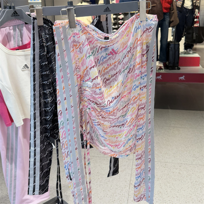 阿迪达斯 女子运动潮流舞动系列满印速干长袖T恤 KR7600 KS5308