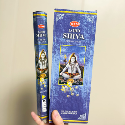 湿婆香｜印度香HEM线香竹签香 SHIVA 供奉室内薰香净化除异味进口