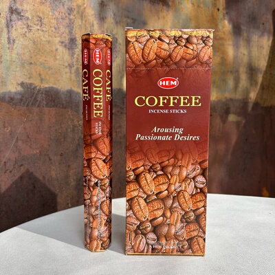 “芳香的咖啡～飘满小屋”HEM进口印度香COFFEE咖啡香 室内竹签香