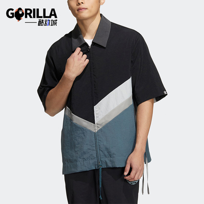 阿迪达斯男女运动短袖衬衫