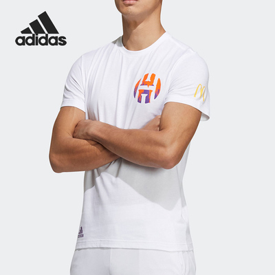 阿迪达斯男子宽松休闲短袖t恤
