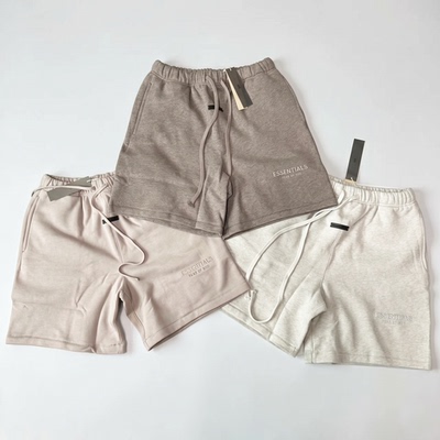 FOG复线ESSENTIA压胶字母男女短裤潮流夏季街头运动休闲抽绳