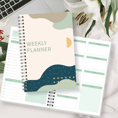 A5 2025 Planners Spiral Notebook 52 Weeks Daily Weekly Agend