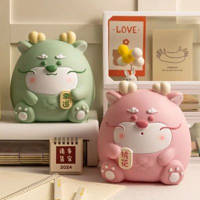 Creative Coin Bank Adorable Dragon Vinyl Drop Cartoon Piggy