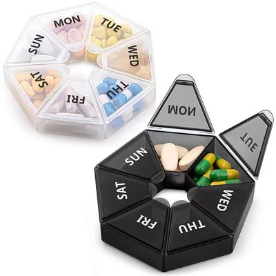 7 Days Pill Storage Box Mini Travel Portable Medicines Dispe