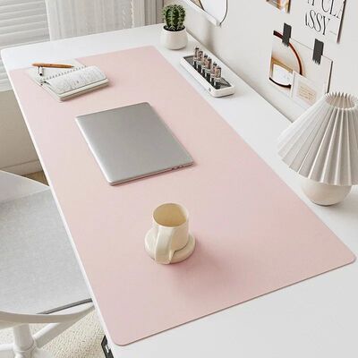 PU Leather Mouse Pads Desk Mat for Office Solid Color Gaming