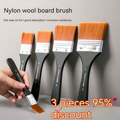 Borrence 1/2/3/5pcs Memory Nylon Paint Brushes Set for Acryl