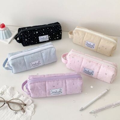 1pc Fashion Korean Stars Pencil Case Student Stationery Larg