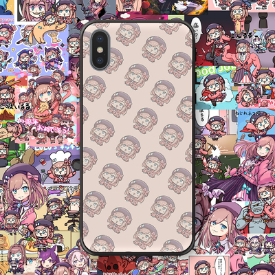 铃原露露美大生鈴原るる虚拟主播vtb周边苹果三星硅胶玻璃手机壳