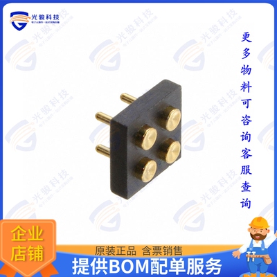 PH2-3F-04-FVP-24415-C1 连接器CONN PAD FOR SPRING PINS 2X2