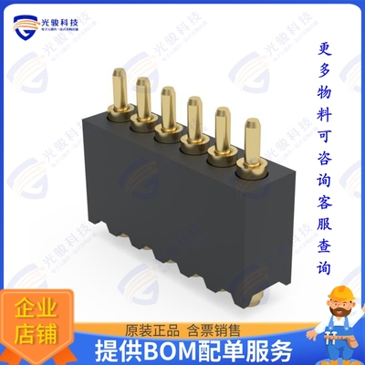854-22-006-30-041101 连接器.050  PITCH SINGLE ROW, SPRING-L