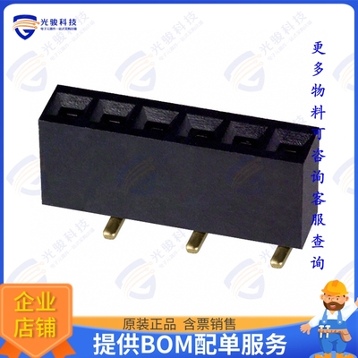 NPPC061KFXC-RC 连接器CONN HDR 6POS 0.1 GOLD SMD