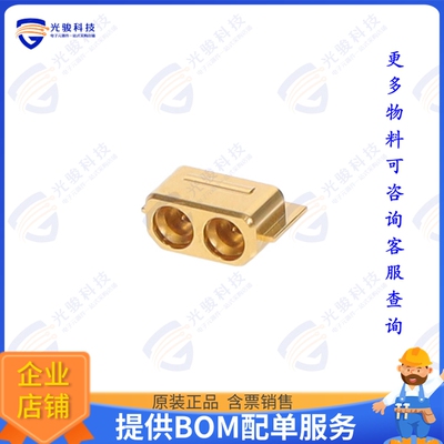 GPPC-PS-1-02-EG-ST-EM-1N 连接器CONN SMPM PLUG 2POS GLD EDGE