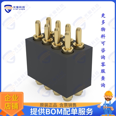 855-22-008-30-041101 连接器.050  PITCH DOUBLE ROW, SPRING-L