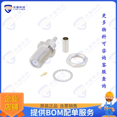 PE45504 连接器75 Ohm F Female Bulkhead Mount C