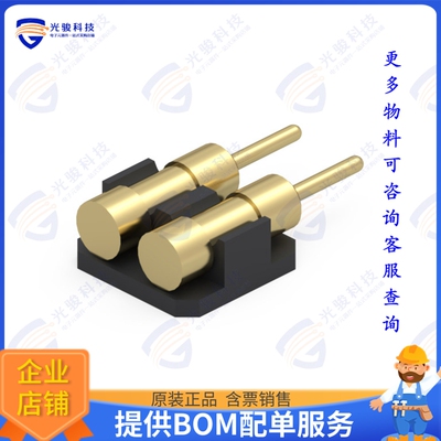 328-10-102-40-020001 连接器CONN HEADER SMD R/A 2POS 2.54MM