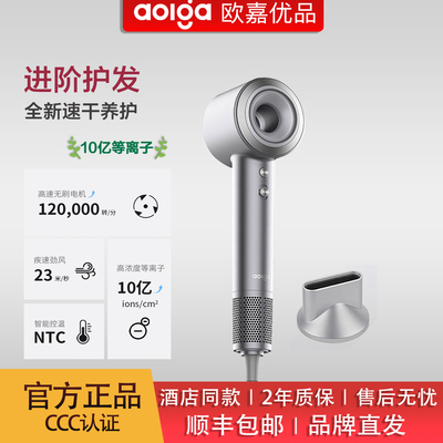 aolga欧嘉优品DF31高速电吹风机10亿等离子护发1600w大功率酒店用