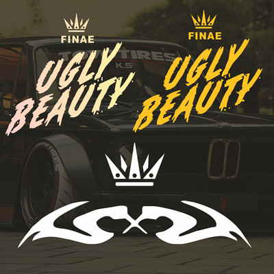 蔡依林车贴贴纸Jolin演唱会车身后窗UGLYBEAUTY周边粉丝反光纹身