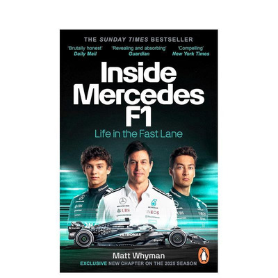 【预售】梅赛德斯 F1 车队内幕 Inside Mercedes F1 原版英文运动 含2025赛季的新章节图书