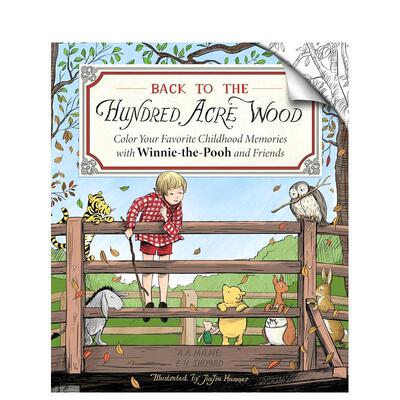 【现货】回到百亩森林 小熊维尼涂色本 Back to the Hundred Acre Wood 原版英文生活综合 进口图书