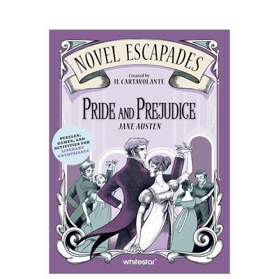 【预售】傲慢与偏见：为热爱阅读的读者准备的谜题、游戏和活动 Pride And Prejudice: Puzzl 原版英文文学图书书籍